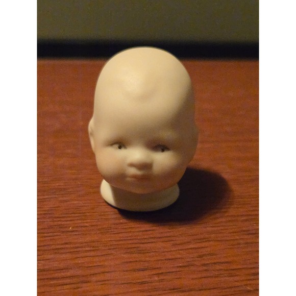 Toys | Vintage Miniature Bisque Porcelain Baby Doll Head Matte Tiny ...